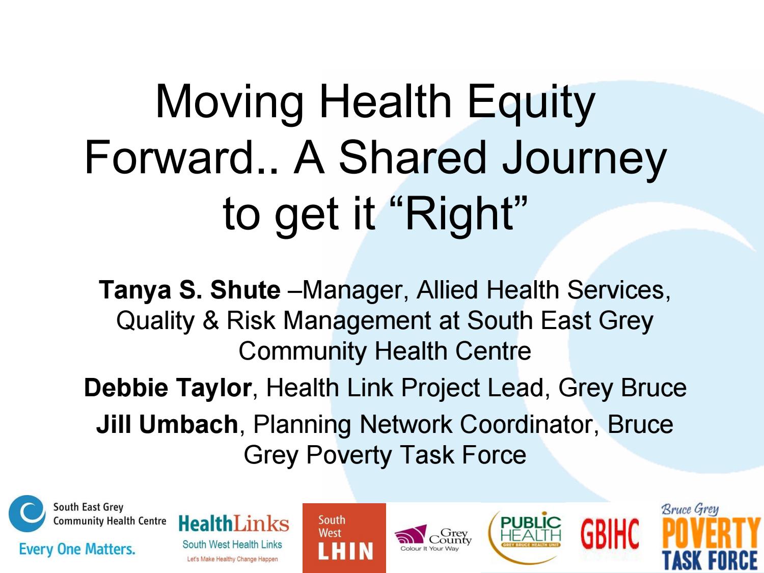 C8 2 moving health equity forward by Alliance for Healthier Communities ...
