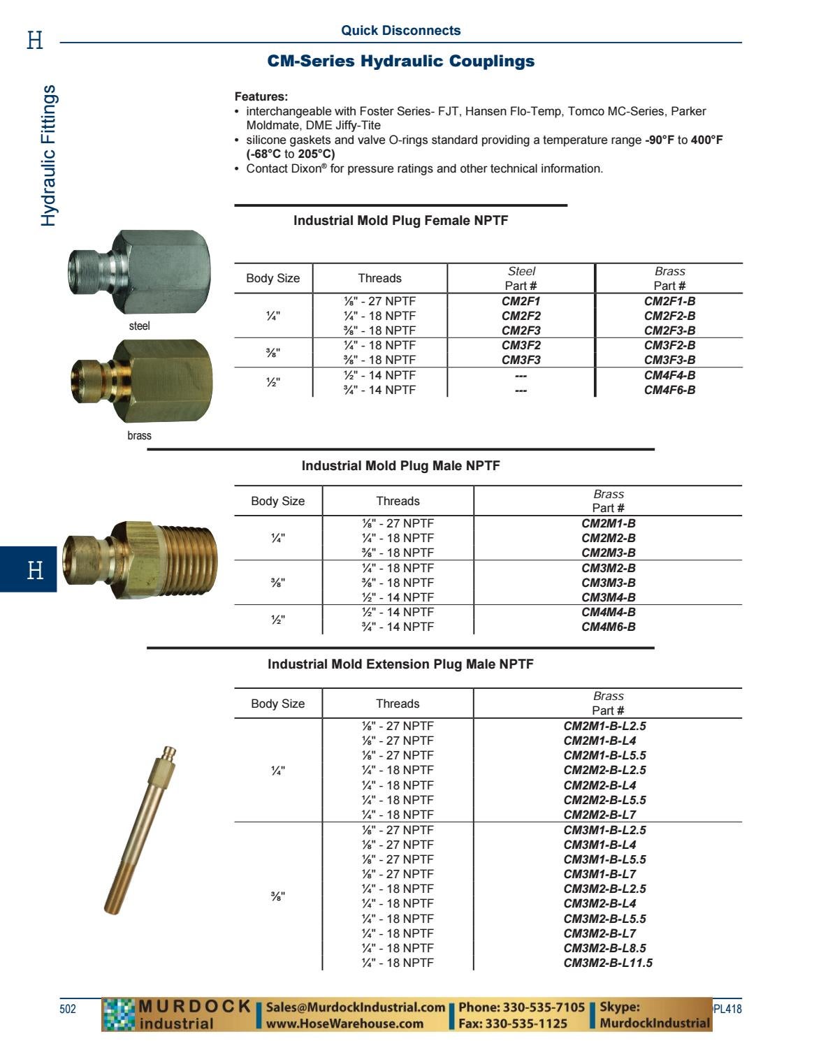 Dixon Valve and Coupling Complete PDF Catalog DPL418 2018 by Murdock ...