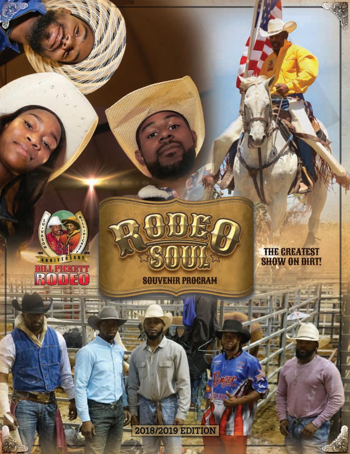 Rodeo Soul Program 2018 - Bill Pickett Invitational Rodeo by Jody ...