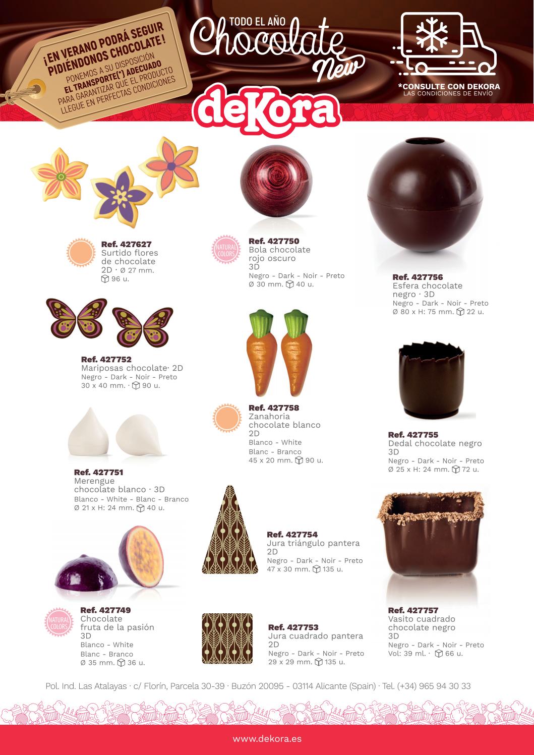 Novedades Decoración de Chocolate para postres by Dekora - Issuu