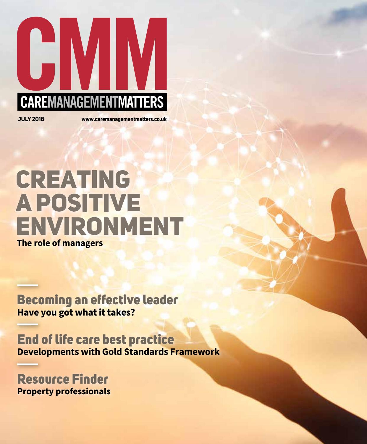 Care Management Matters July/August 2018 by Care Choices Ltd - Issuu