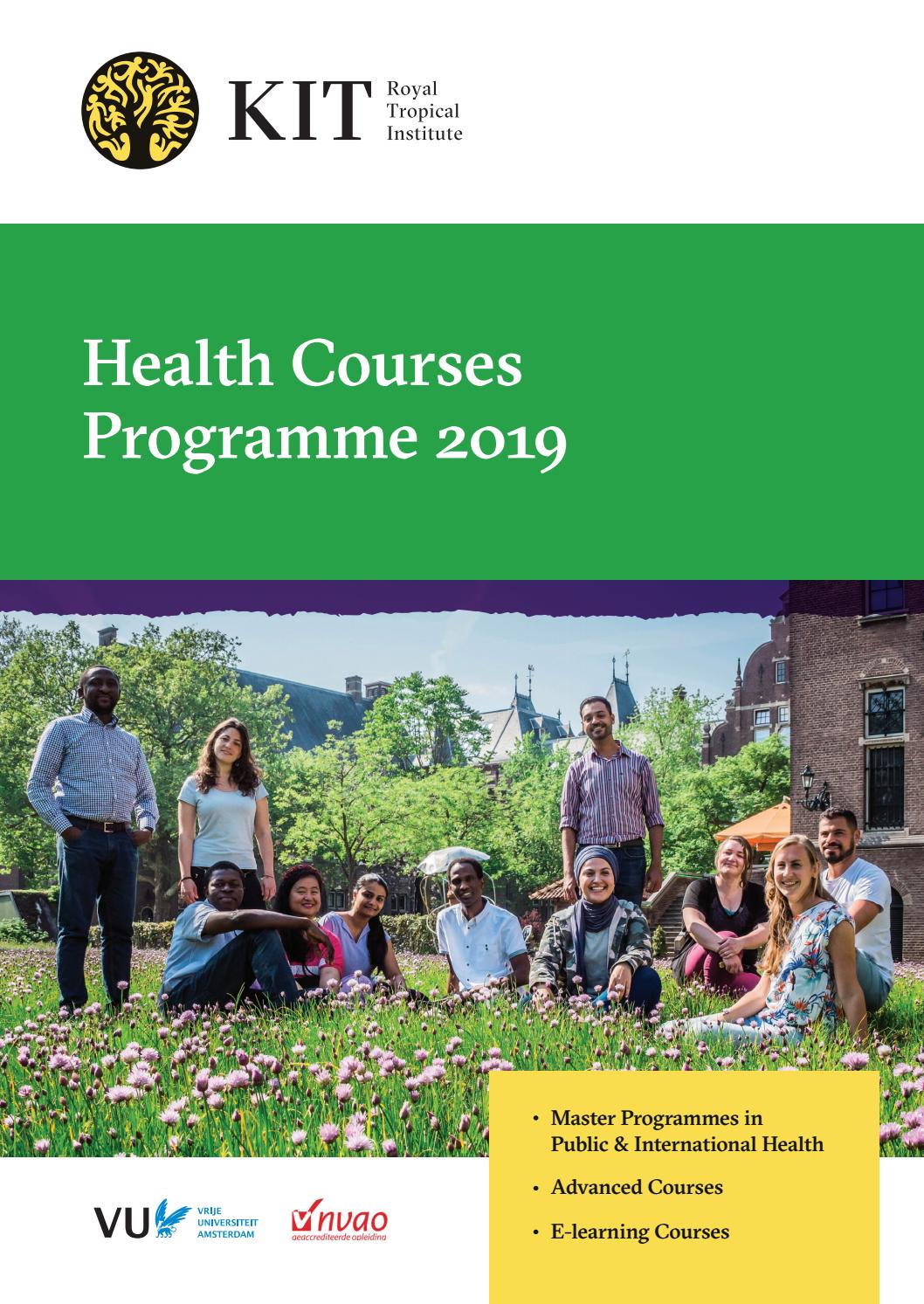 Health Courses Programme 2019 KIT Royal Tropical Institute by ...