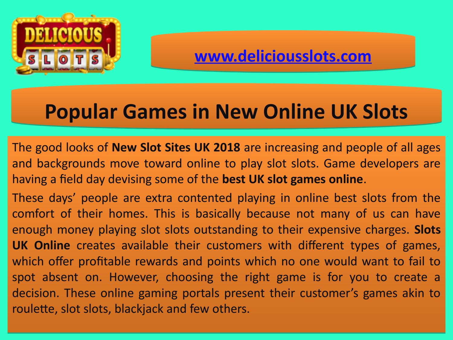 Popular Games in New Online UK Slots by Summay Sanga - Issuu