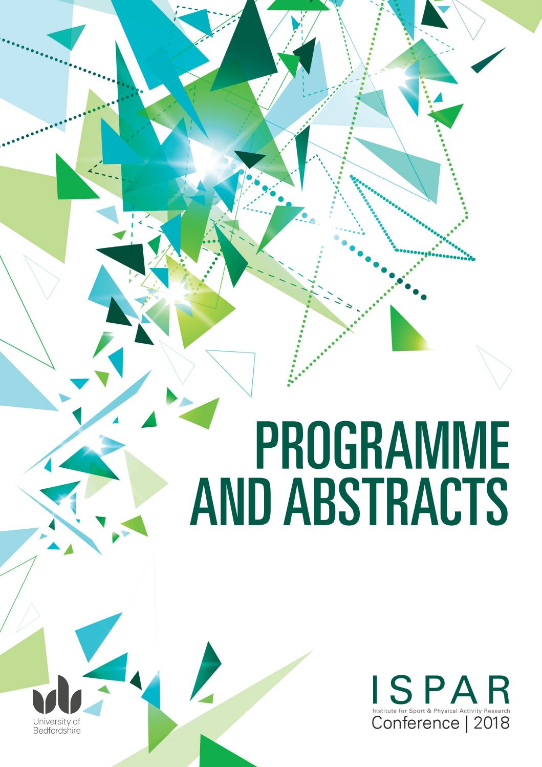 ISPAR Conference 2018 - Programme and Abstracts by University of ...