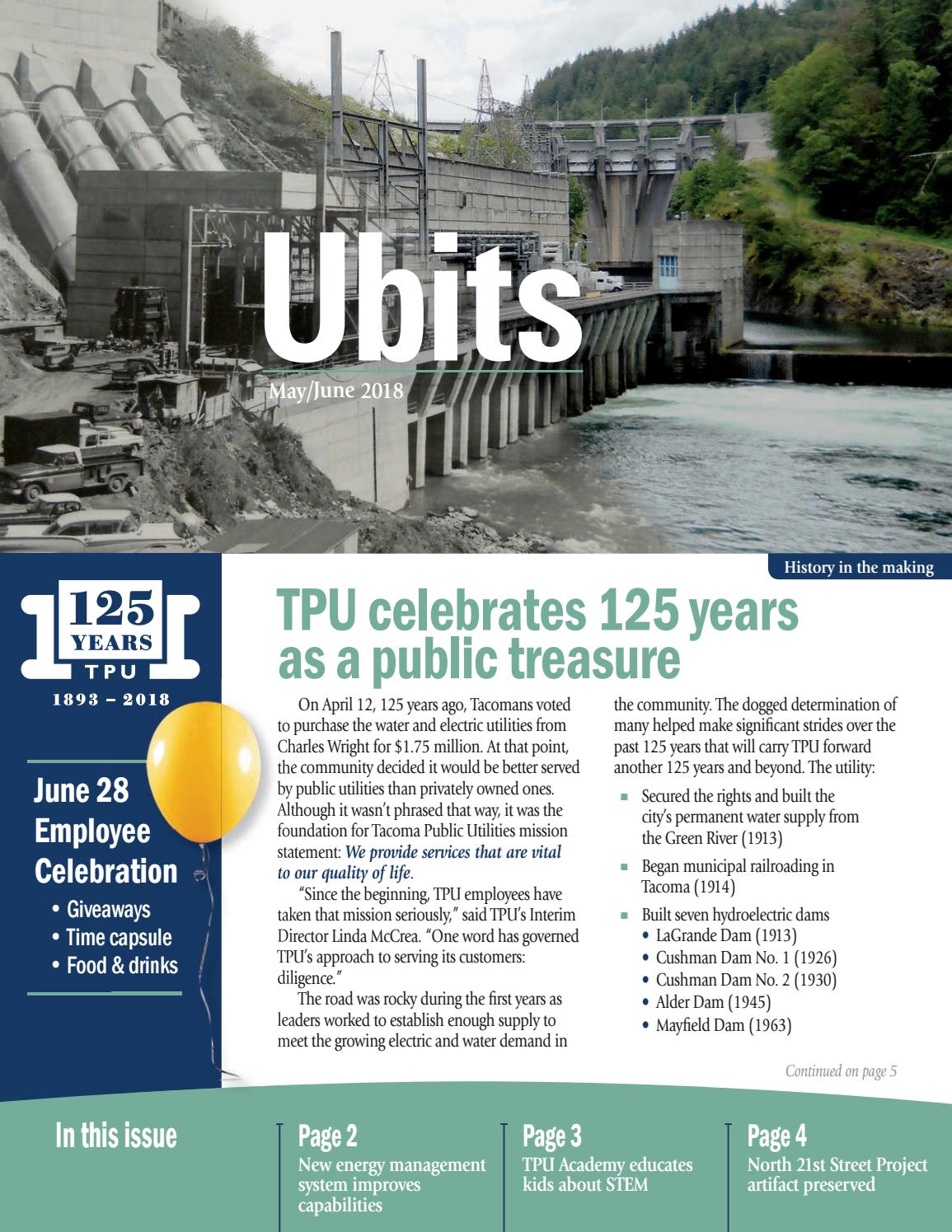 Ubits May 18 issuu by Tacoma Public Utilities - Issuu