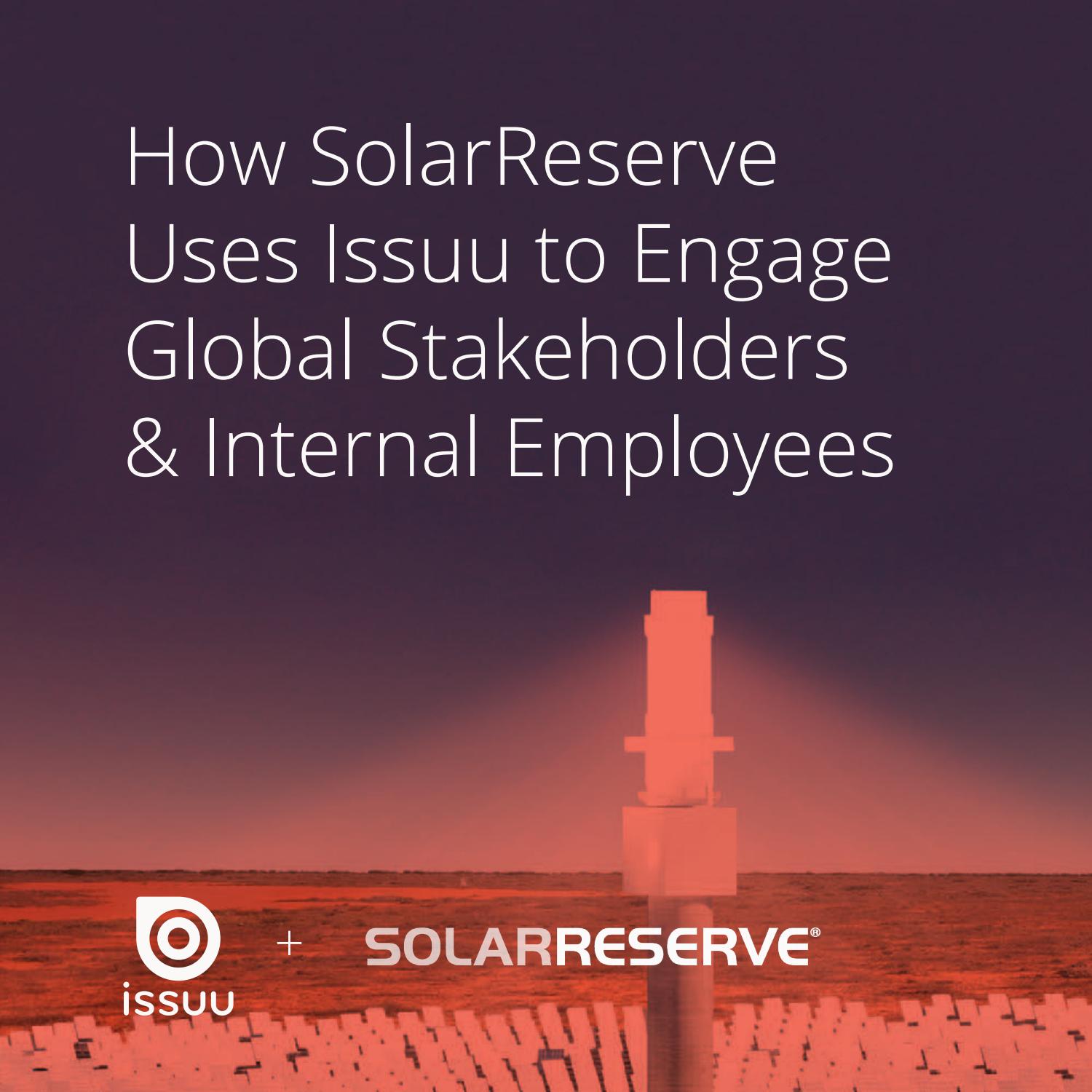 Issuu Case Study: SolarReserve by Issuu Official - Issuu