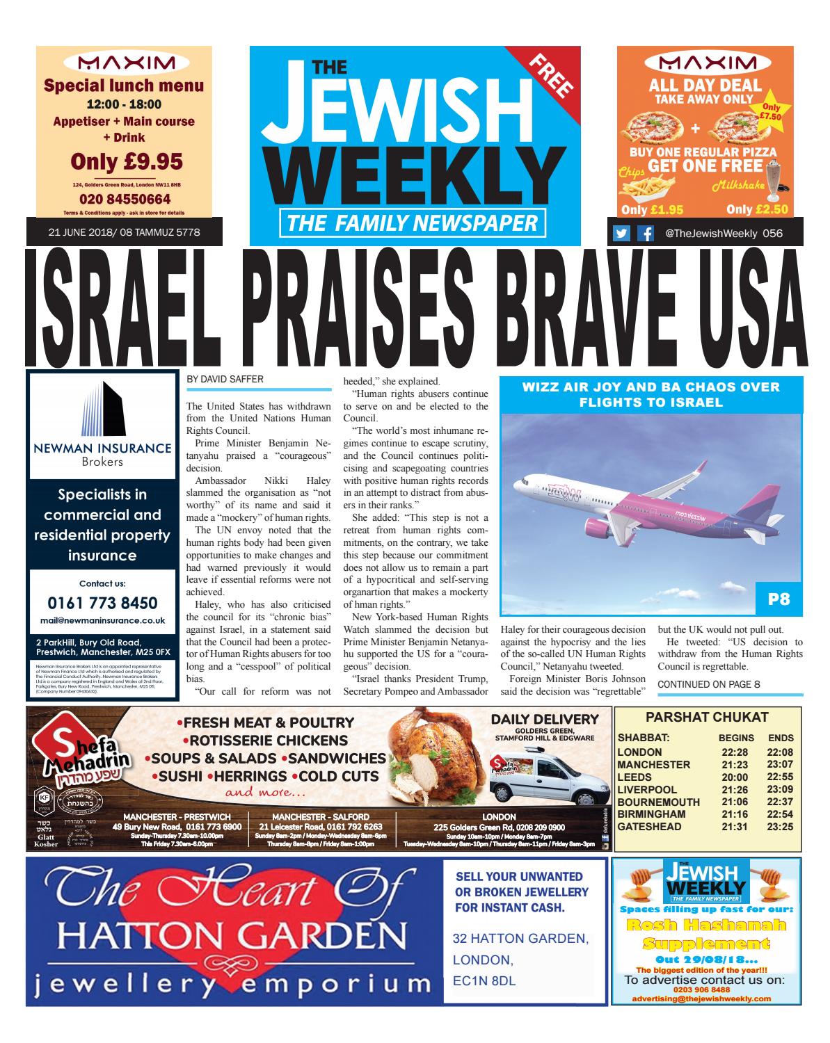 The jewish Weekly 056 by The Jewish Weekly - Issuu