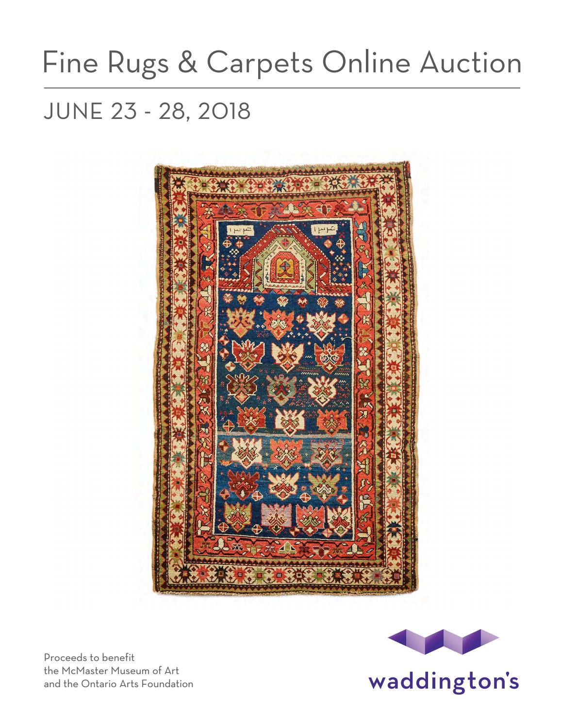 Fine Rugs & Carpets Online Auction | Jun. 23 - 28, 2018 by waddingtons ...