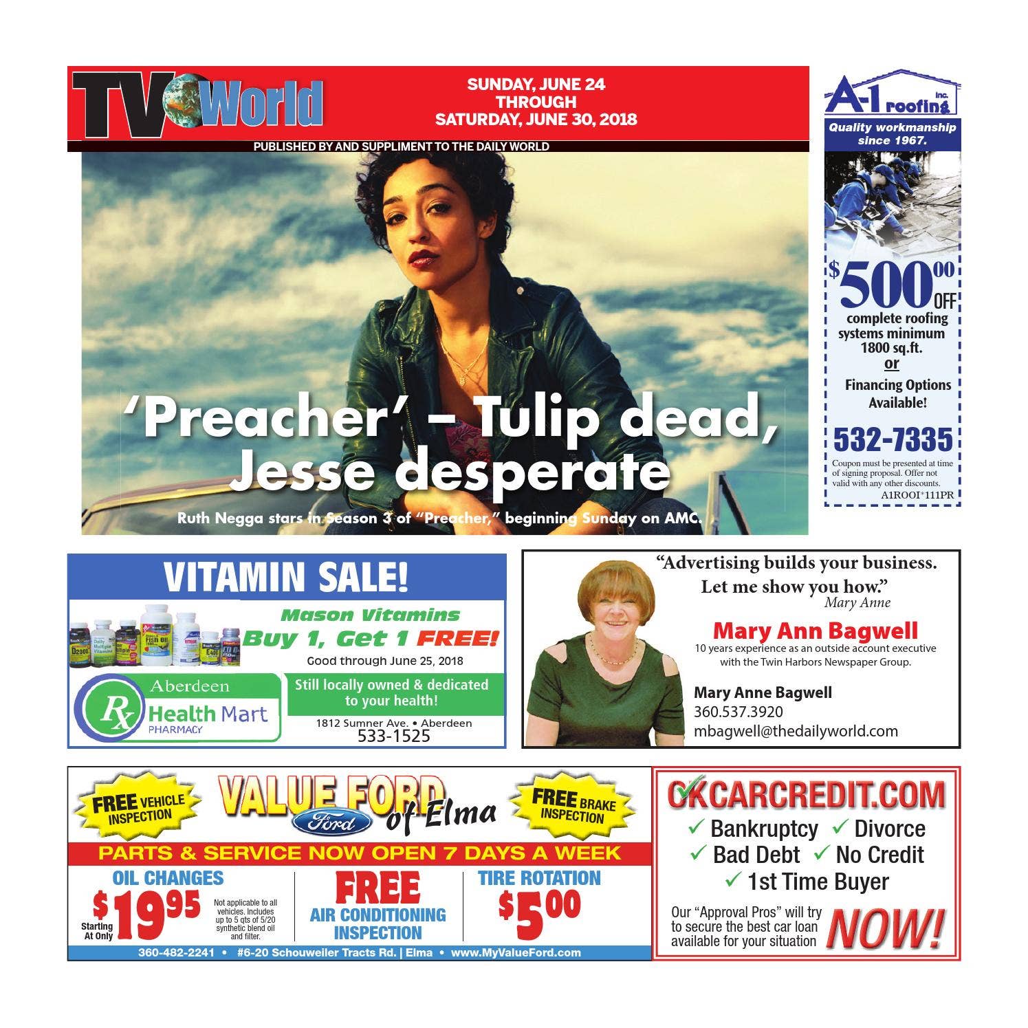 Aberdeen Daily World - TV World - TV World - June 24-30, 2018 by Sound ...