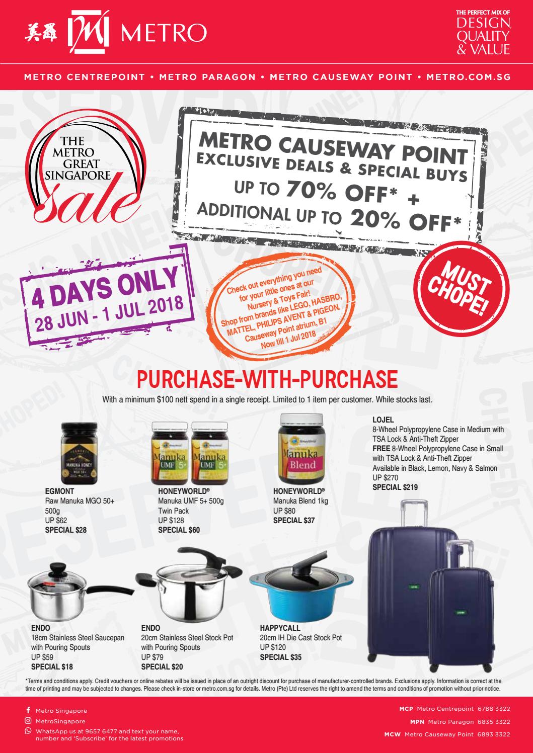 MGSS Metro Causeway Point Exclusive - Browse Now by Metrosingapore - Issuu