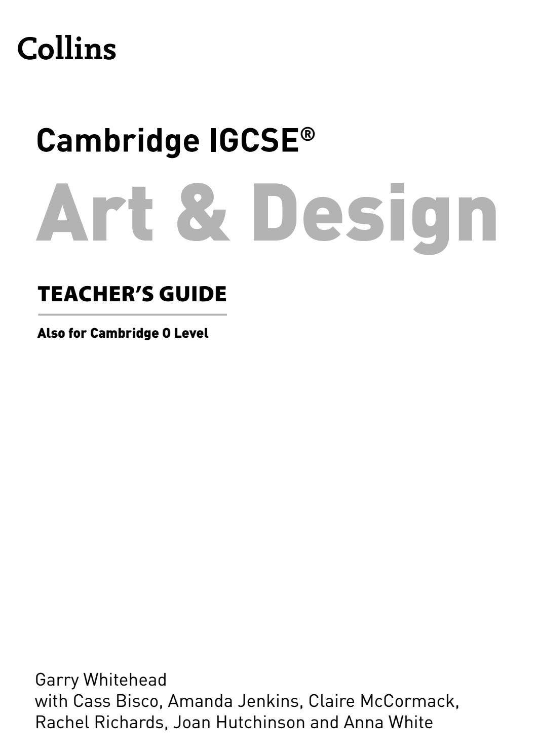 Cambridge IGCSE® Art and Design Teacher’s Guide Preview by Collins - Issuu