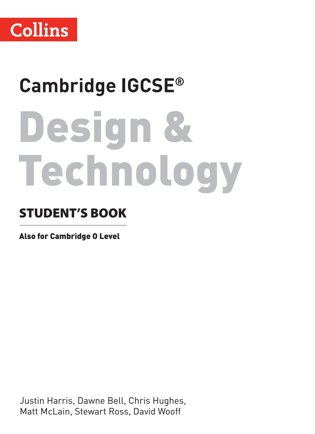 Cambridge IGCSE® Design and Technology Student’s Book Preview by ...