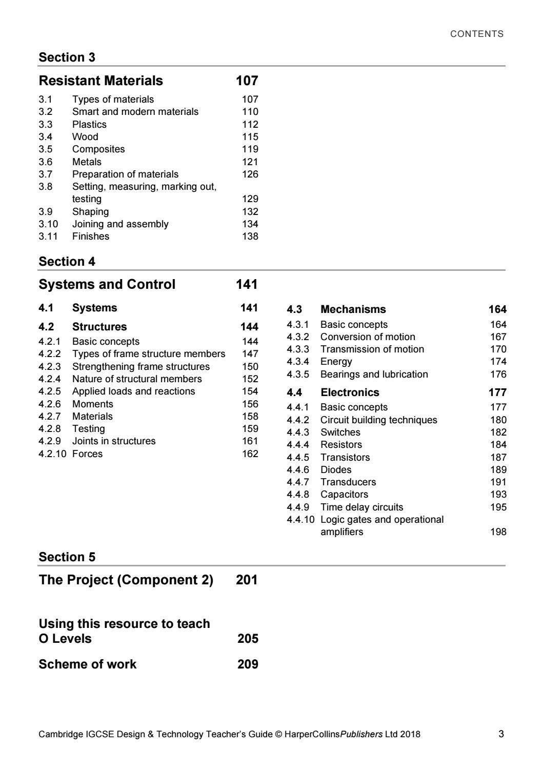 Cambridge IGCSE® Design and Technology Teacher’s Guide Preview by ...