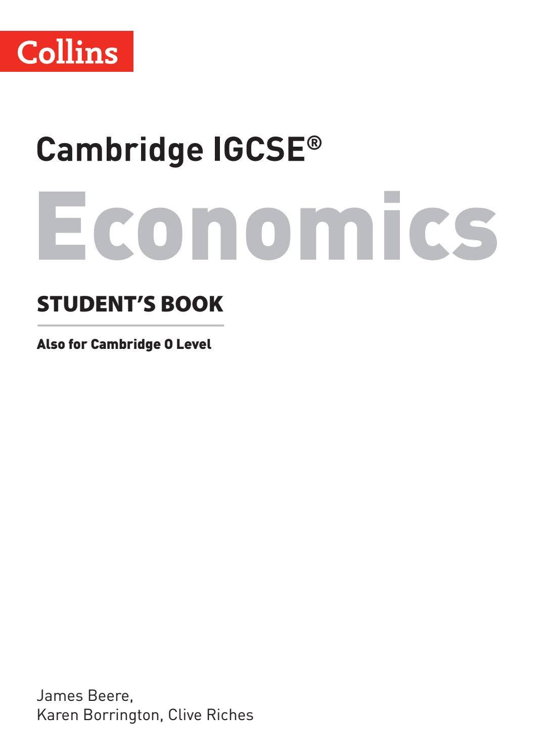 Cambridge IGCSE® Economics Student’s Book Preview by Collins - Issuu