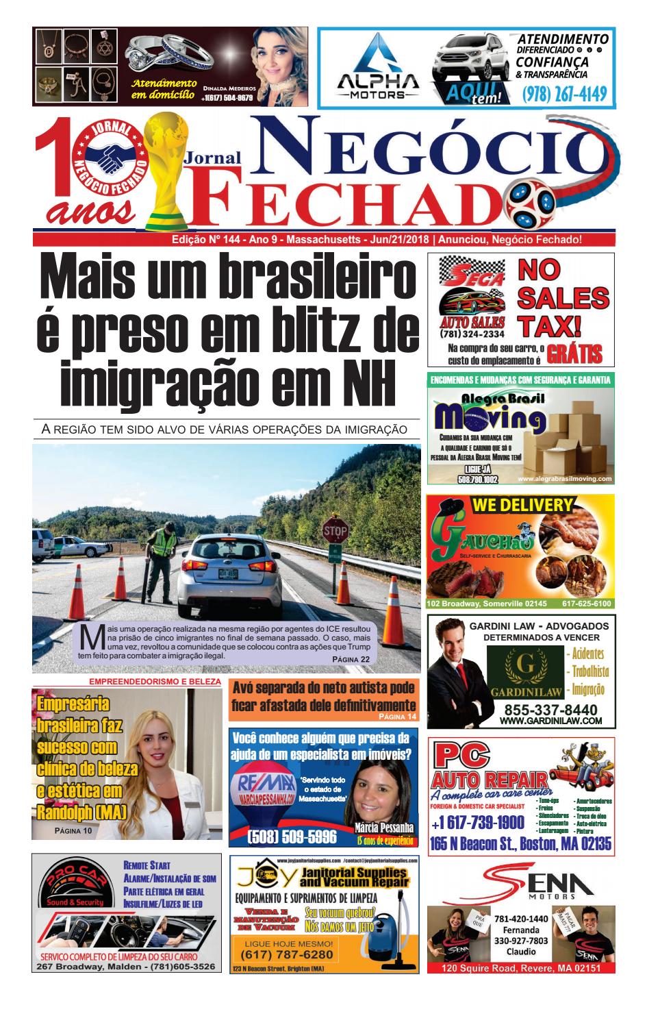 Negocio fechado 144 by Jornal Negócio Fechado USA - Issuu