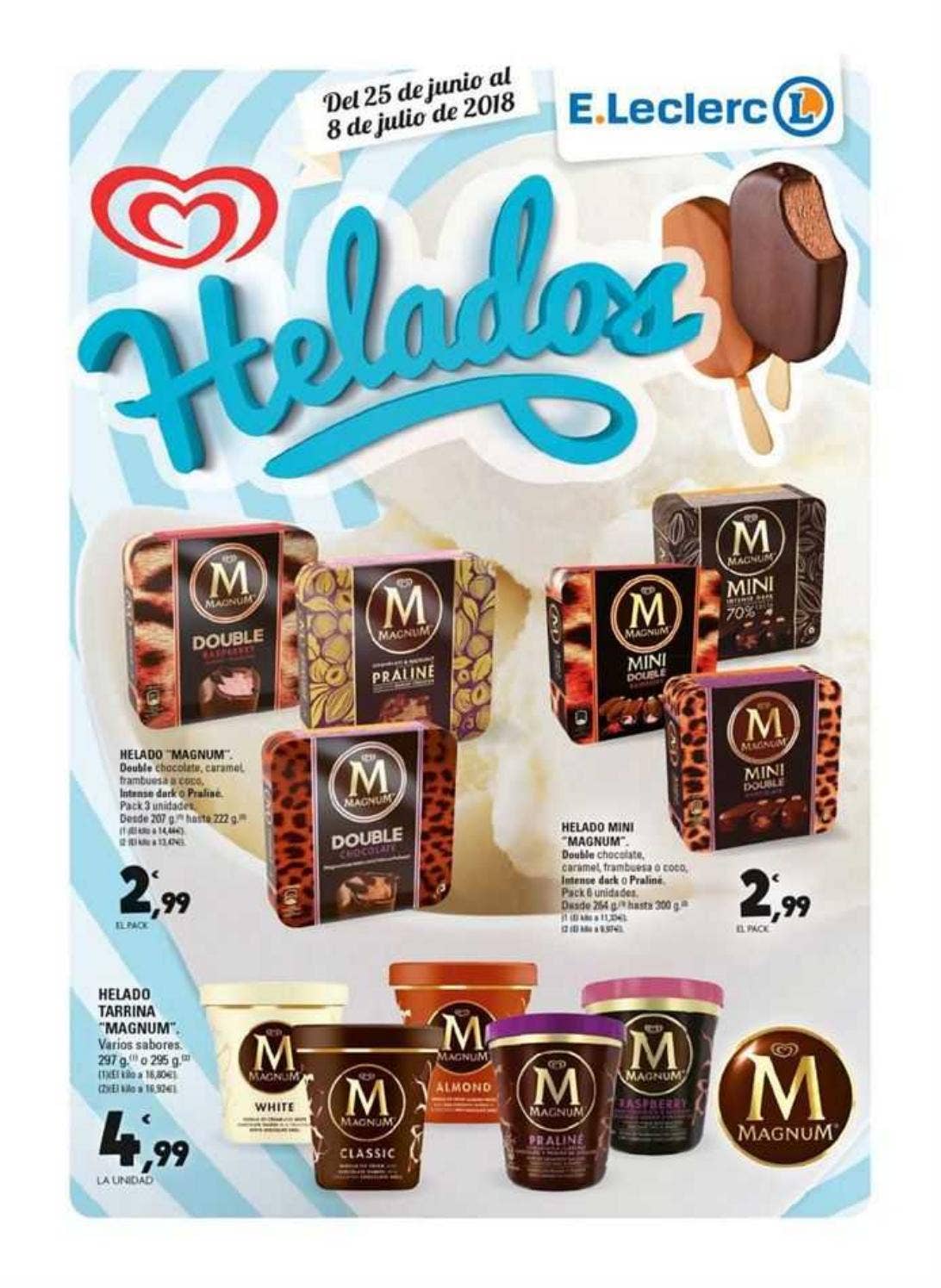 Catálogo e leclerc helados frigo by Ofertas Supermercados - Issuu