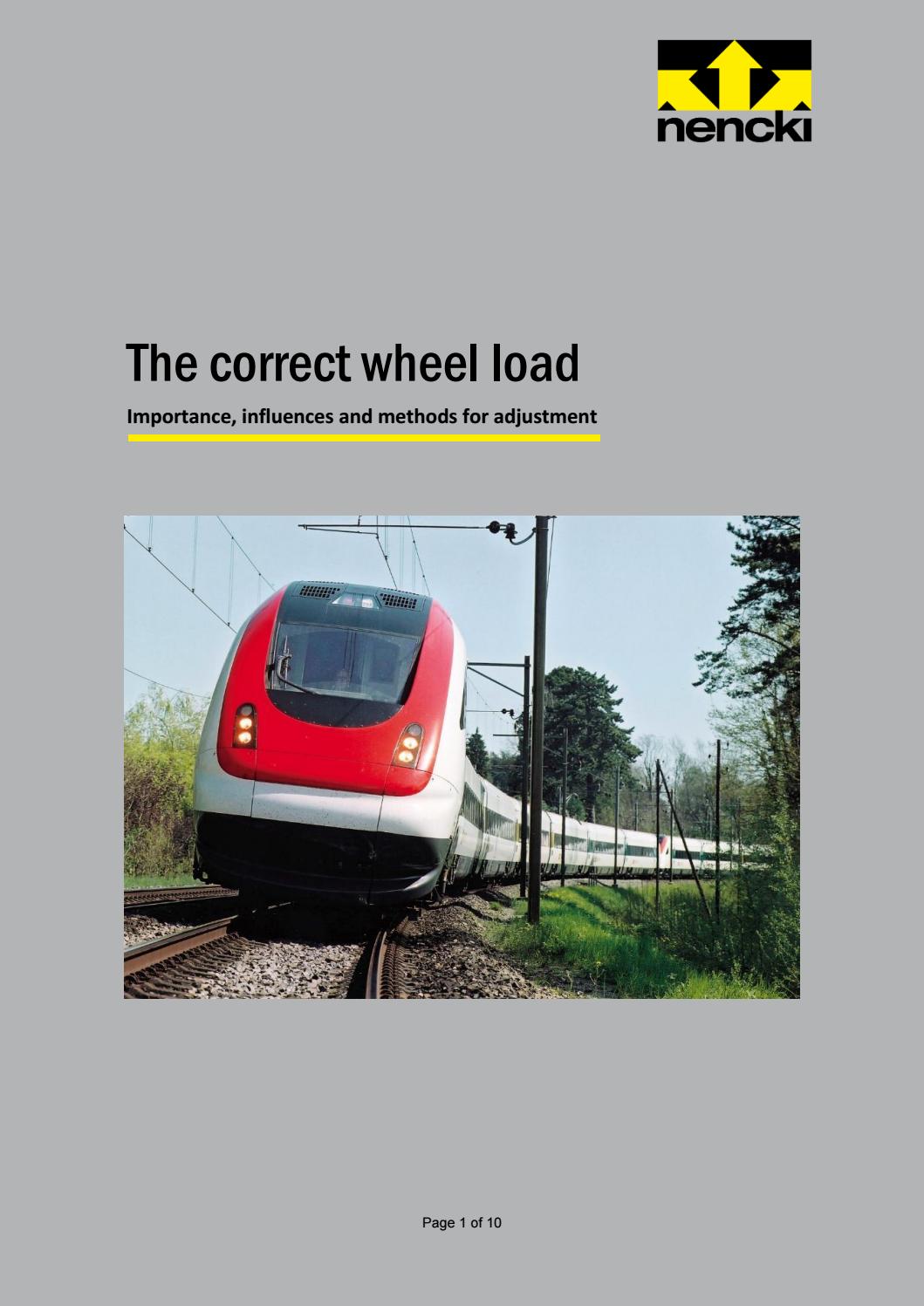 The importance of the correct wheel load and what factors are ...