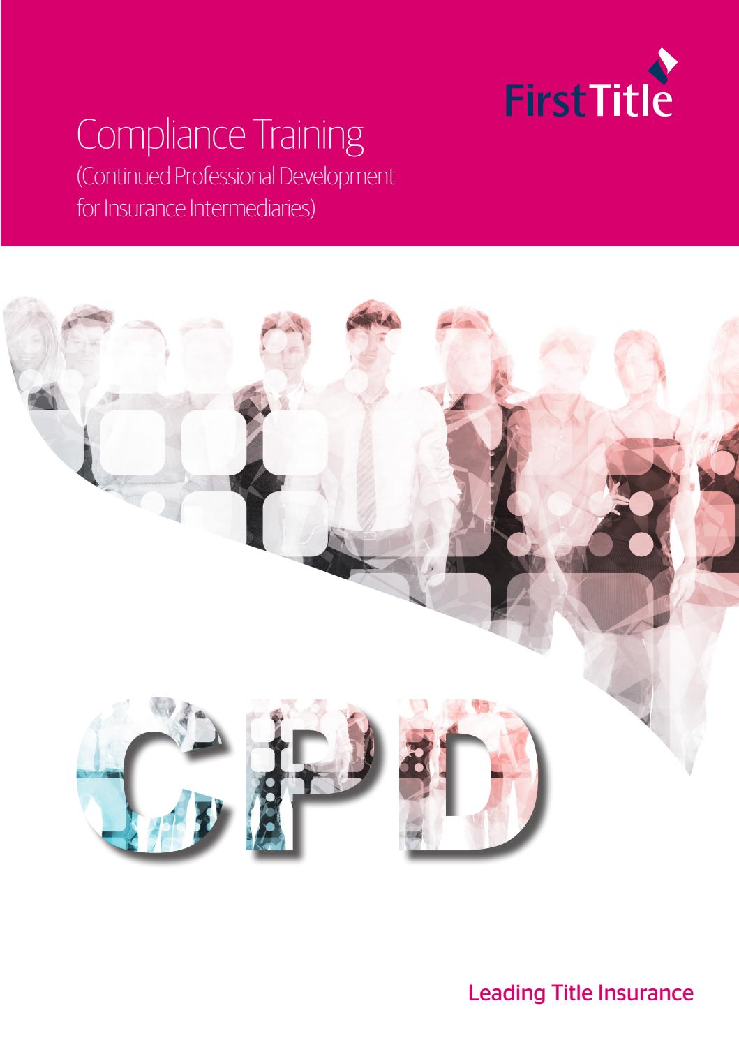 CPD Training Book-First Title Insurance plc by First Title Insurance ...