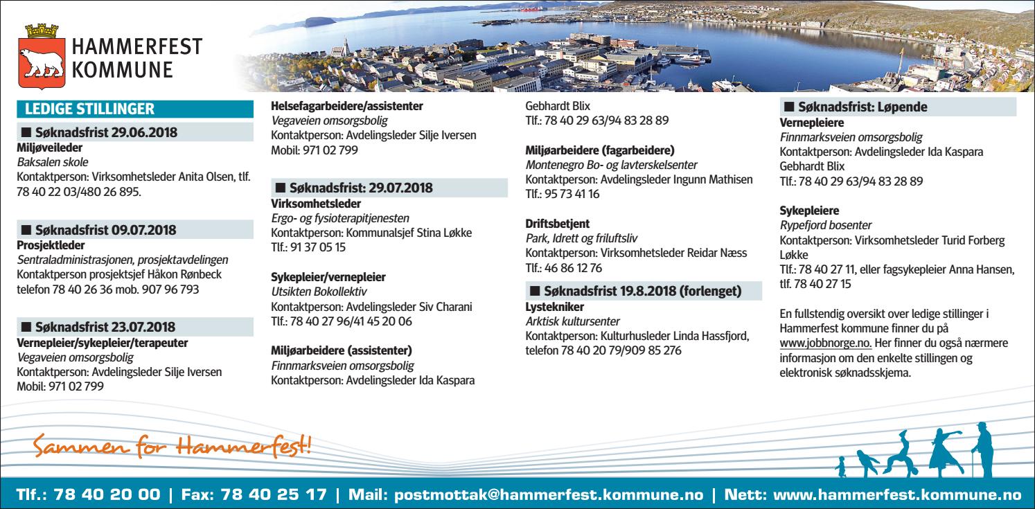 Ukens kunngjøring Hammerfest kommune uke 26 by Finnmark Dagblad AS - Issuu