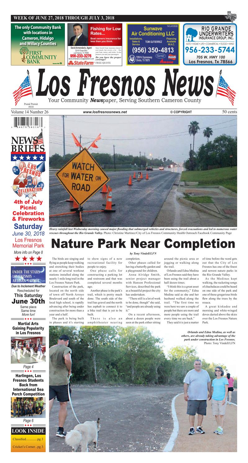 Los Fresnos News | June 27, 2018 by La Feria News - Issuu