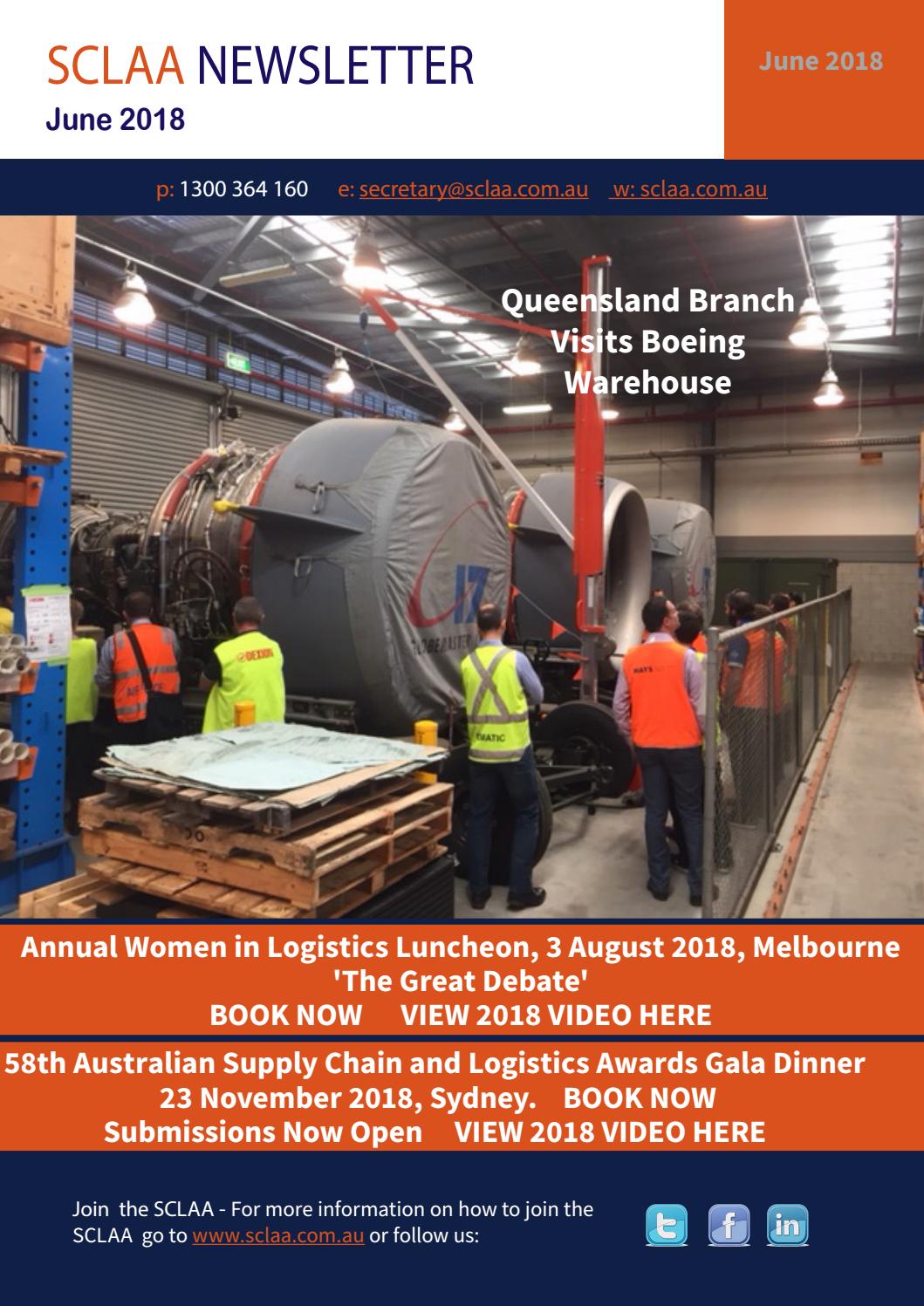 SCLAA Newsletter - June 2018 by Supply Chain & Logistics Association of ...