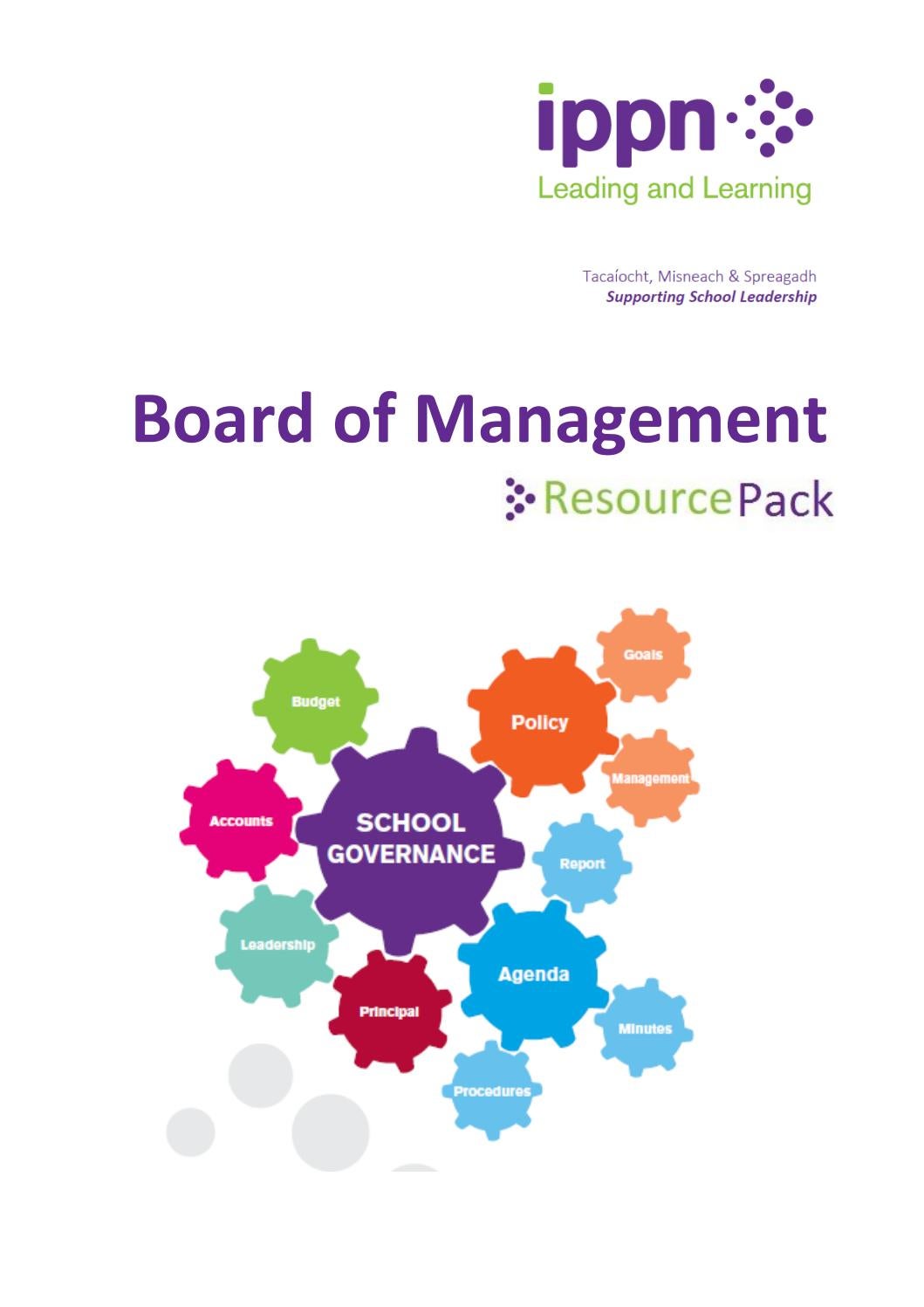 2018 Board of Management Resource Pack by Irish Primary Principals ...