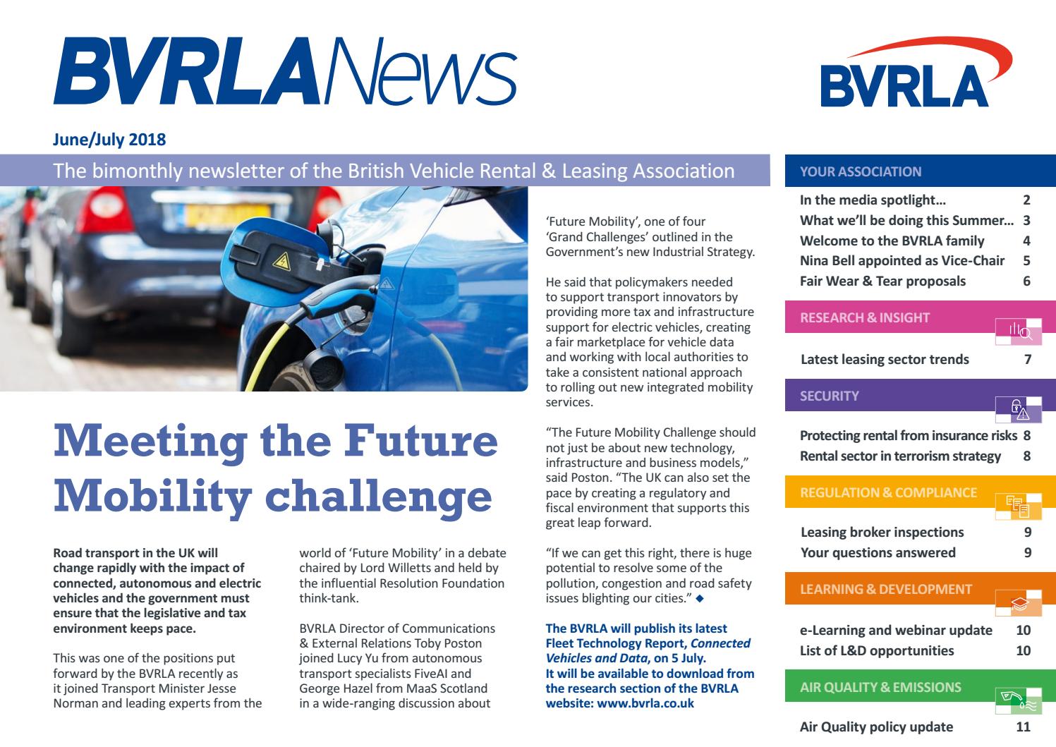 BVRLA News June/July 2018 by BVRLA - Issuu