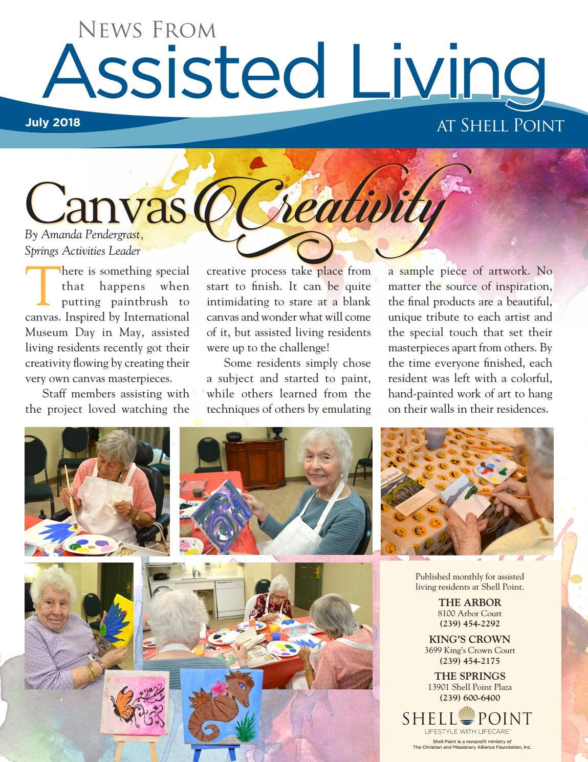 Shell Point Assisted Living News July 2018 by Shell Point - Issuu