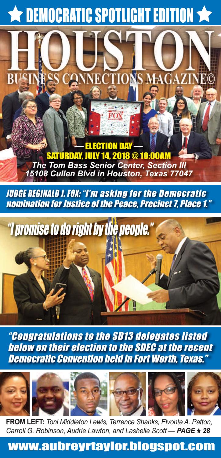 Judge Reginald J. Fox for Harris County Justice of the Peace for ...