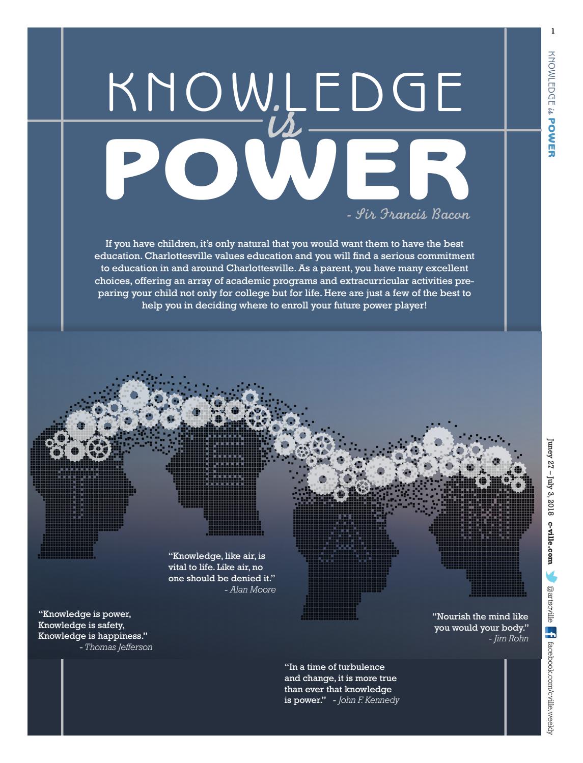 Knowledge is Power by C-VILLE Weekly - Issuu