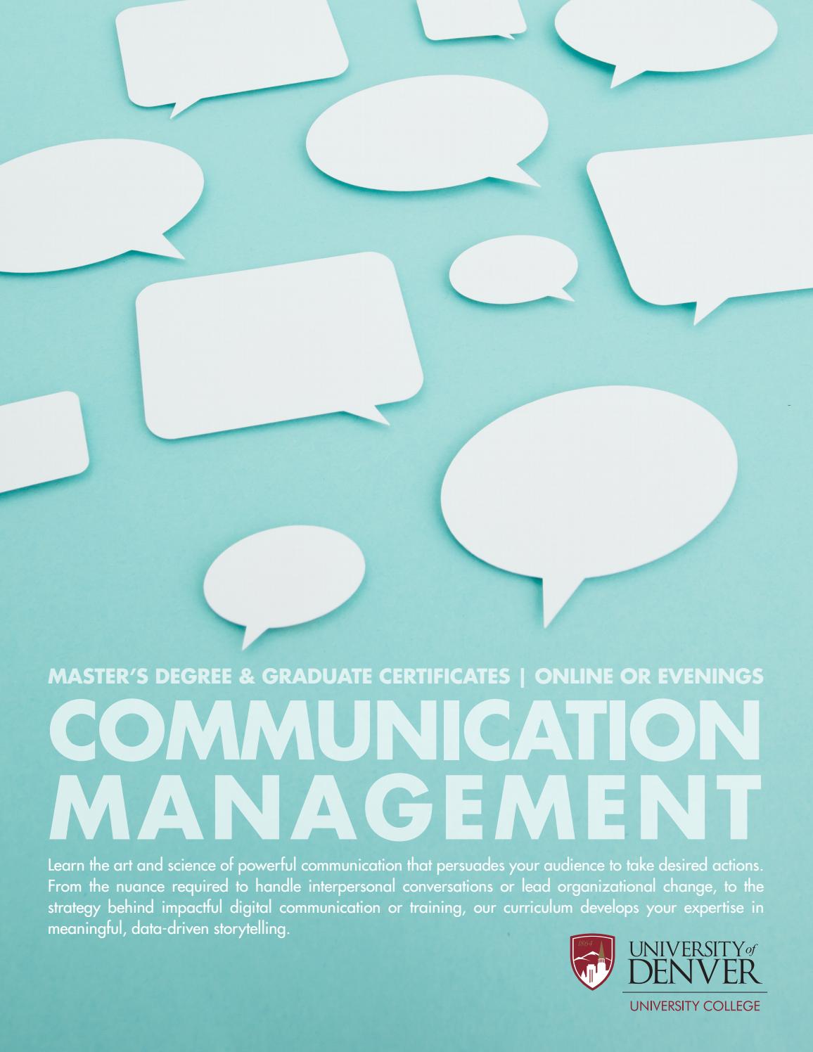 Communication Management | University College by University College - Issuu