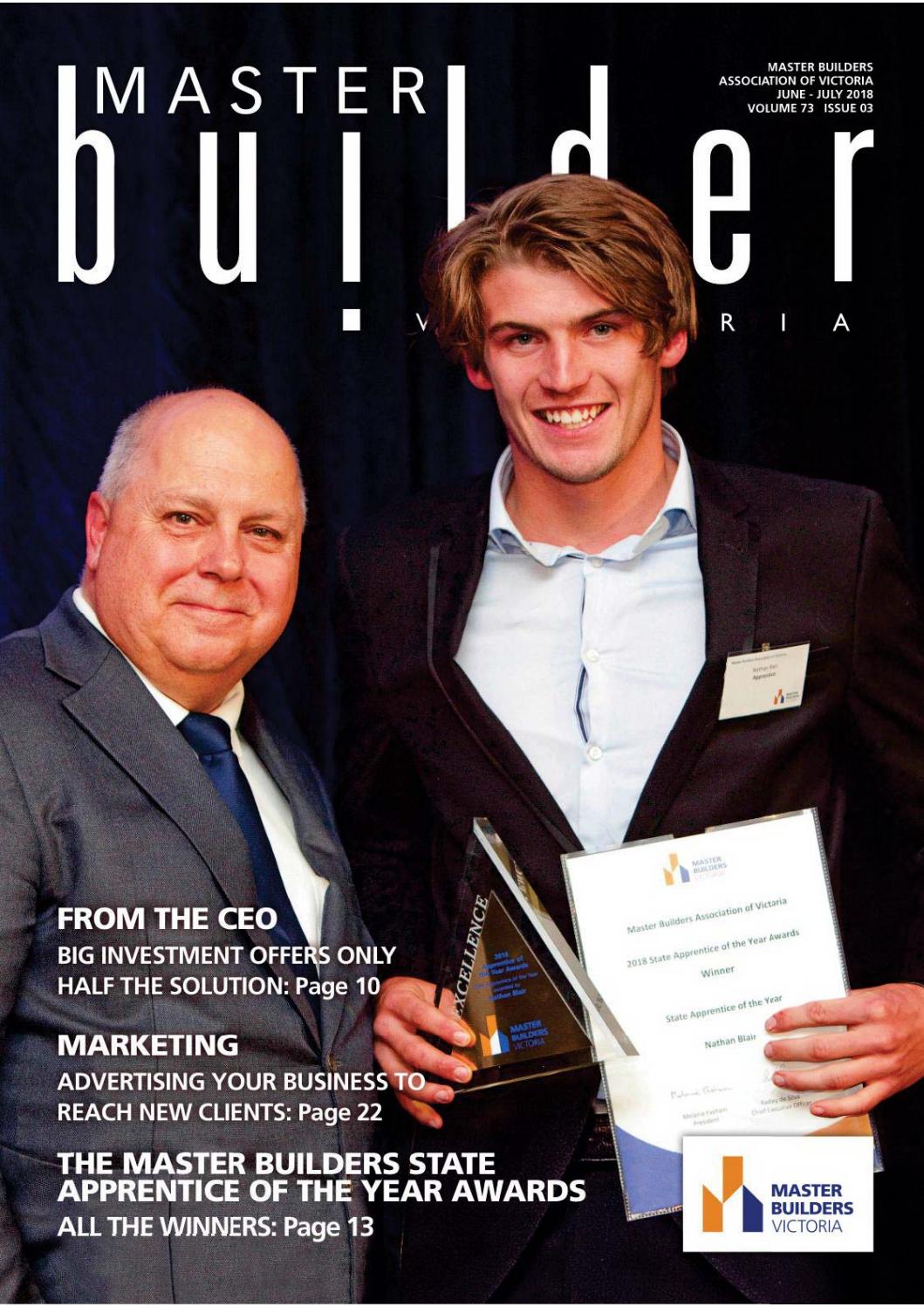 Master Builder Victoria June July 2018 by News Corp Custom Publishing ...