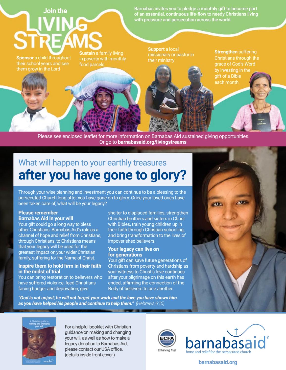 Barnabas aid July August 2018 by Barnabas Fund - Issuu