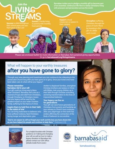 Barnabas aid July August 2018 by Barnabas Fund - Issuu