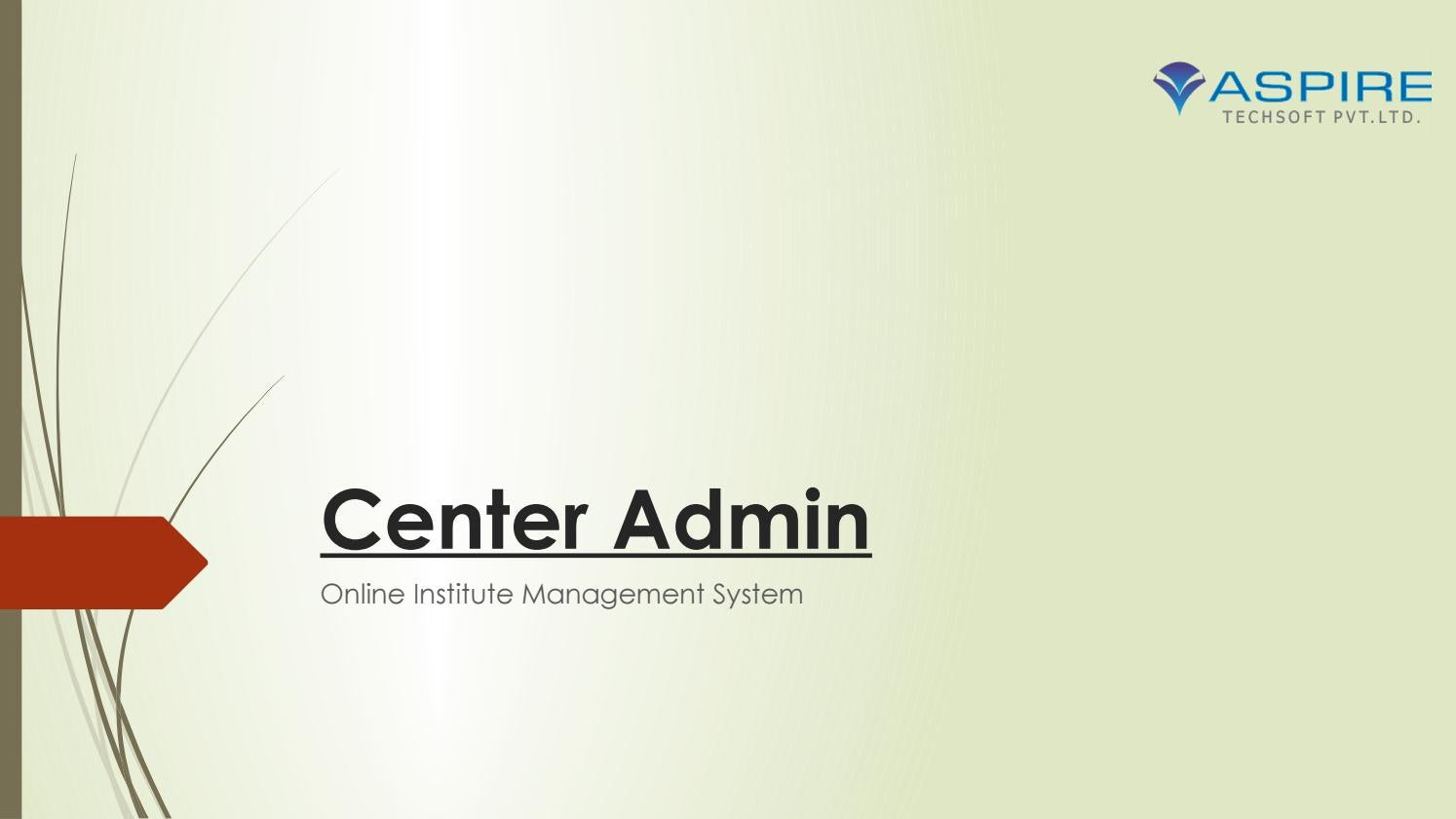 Center Admin: Institute Management System – Cloud Based Software by ...