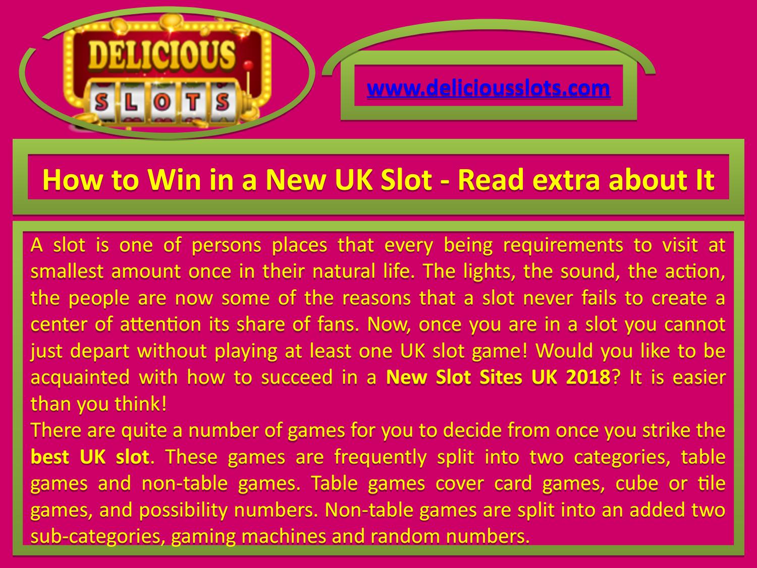 How to Win in a New UK Slot – Read extra about It by Summay Sanga - Issuu