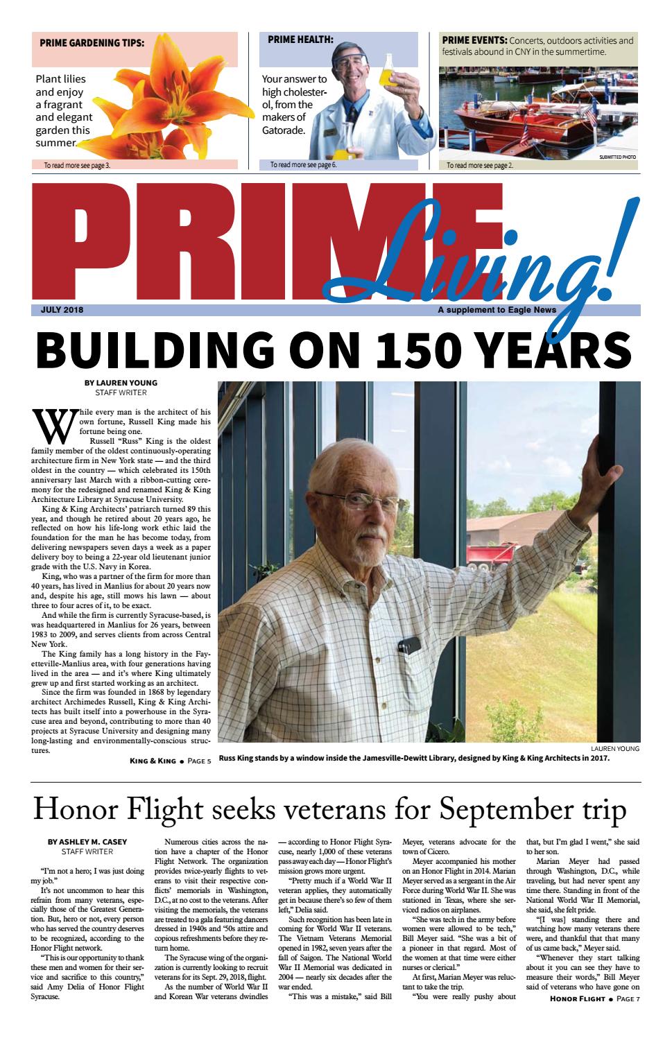 Prime living july 2018 by Eagle Newspapers - Issuu