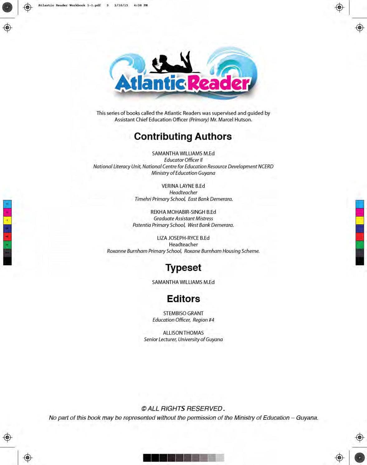 Atlantic Reader Workbook 1 by Ministry of Education Guyana - Issuu