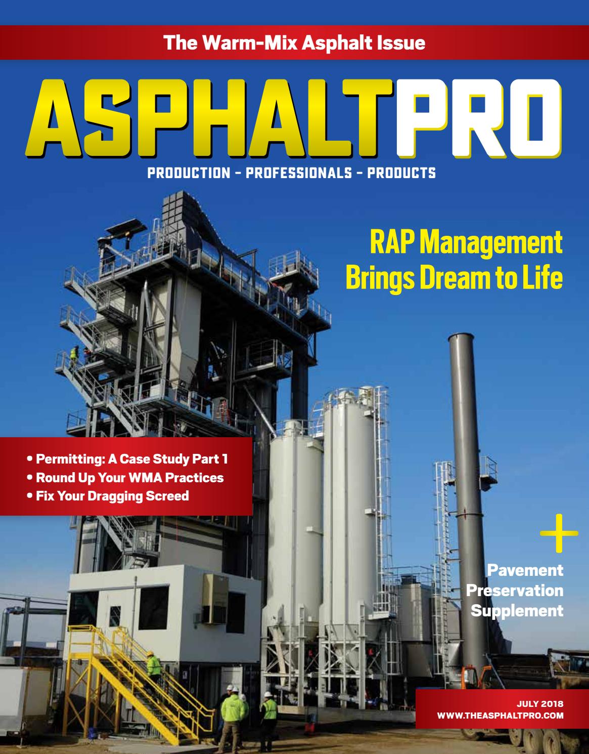 Asphalt Pro - July 2018 issue by Asphalt Pro LLC - Issuu