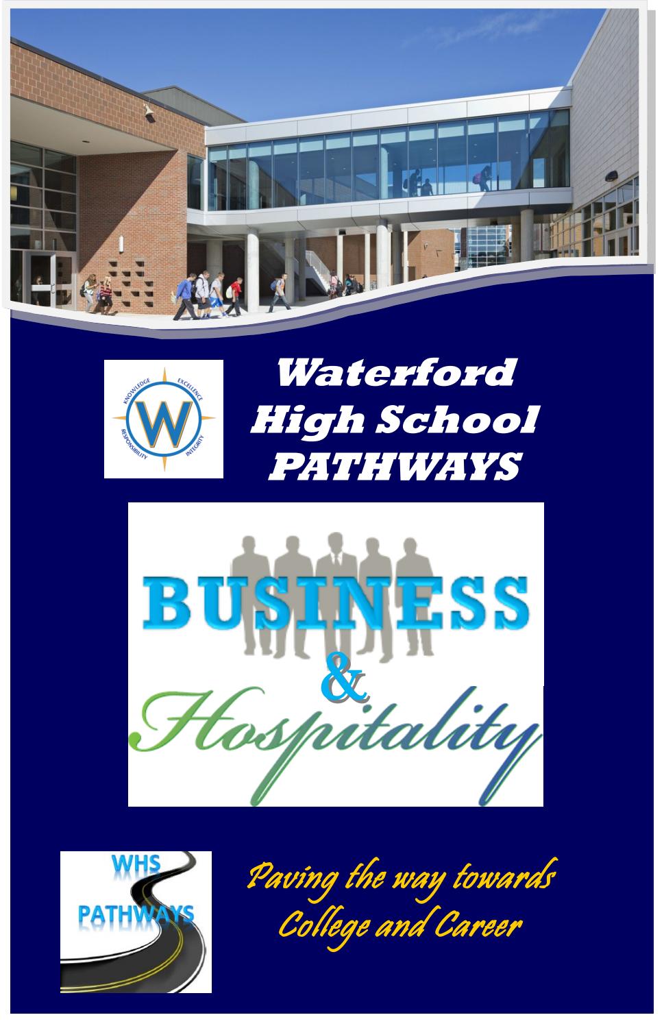 WHS CCP Business and Hospitality Brochure by Waterford Public Schools ...