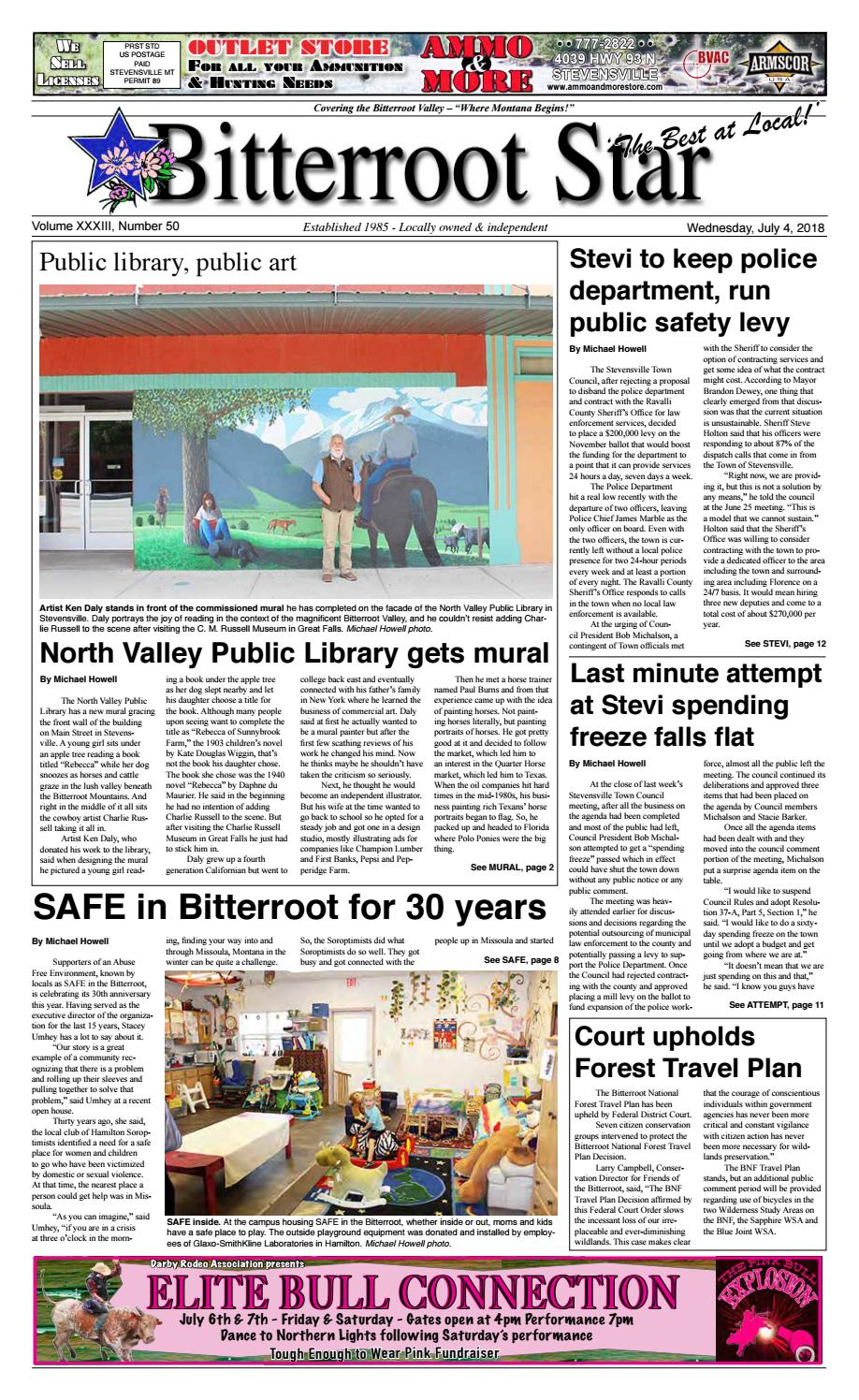 Bitterroot Star - July 4, 2018 by Bitterroot Star - Issuu