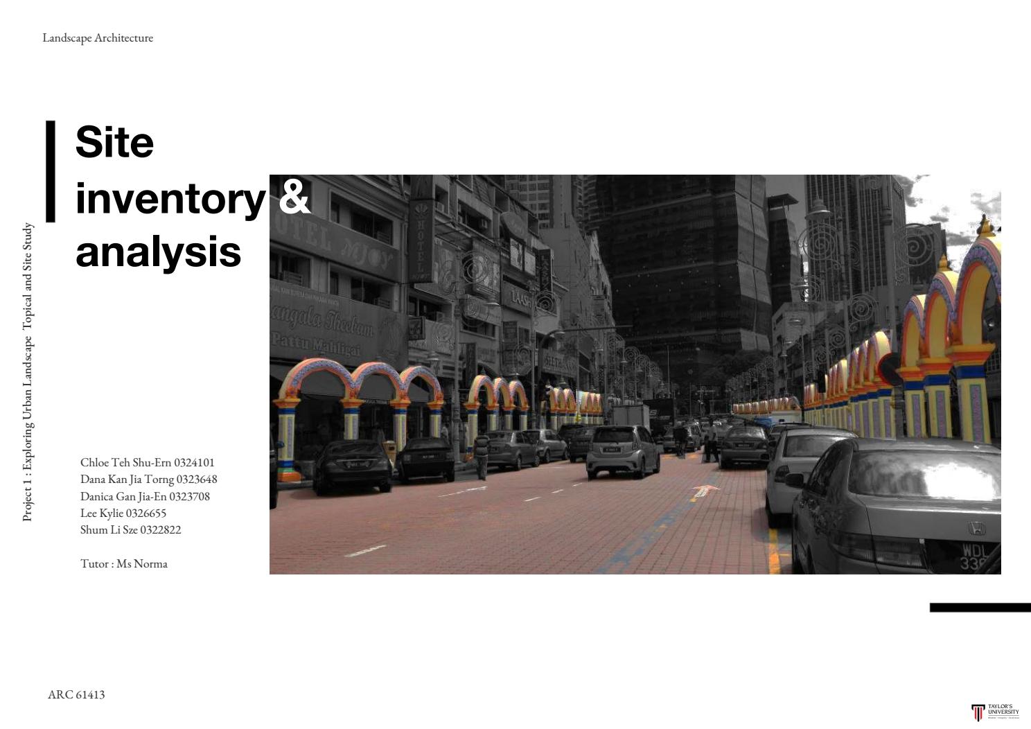 Landscape Architecture Analysis - Hardscape and Utilities by Li Sze - Issuu