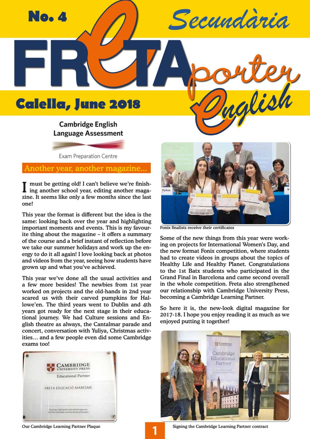 Freta Porter English 2018 by Fretaporter - Issuu