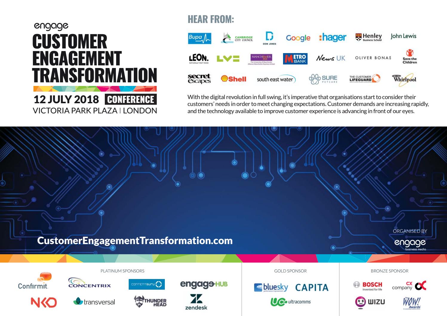 Customer Engagement Transformation Conference - Preview Guide by Engage ...