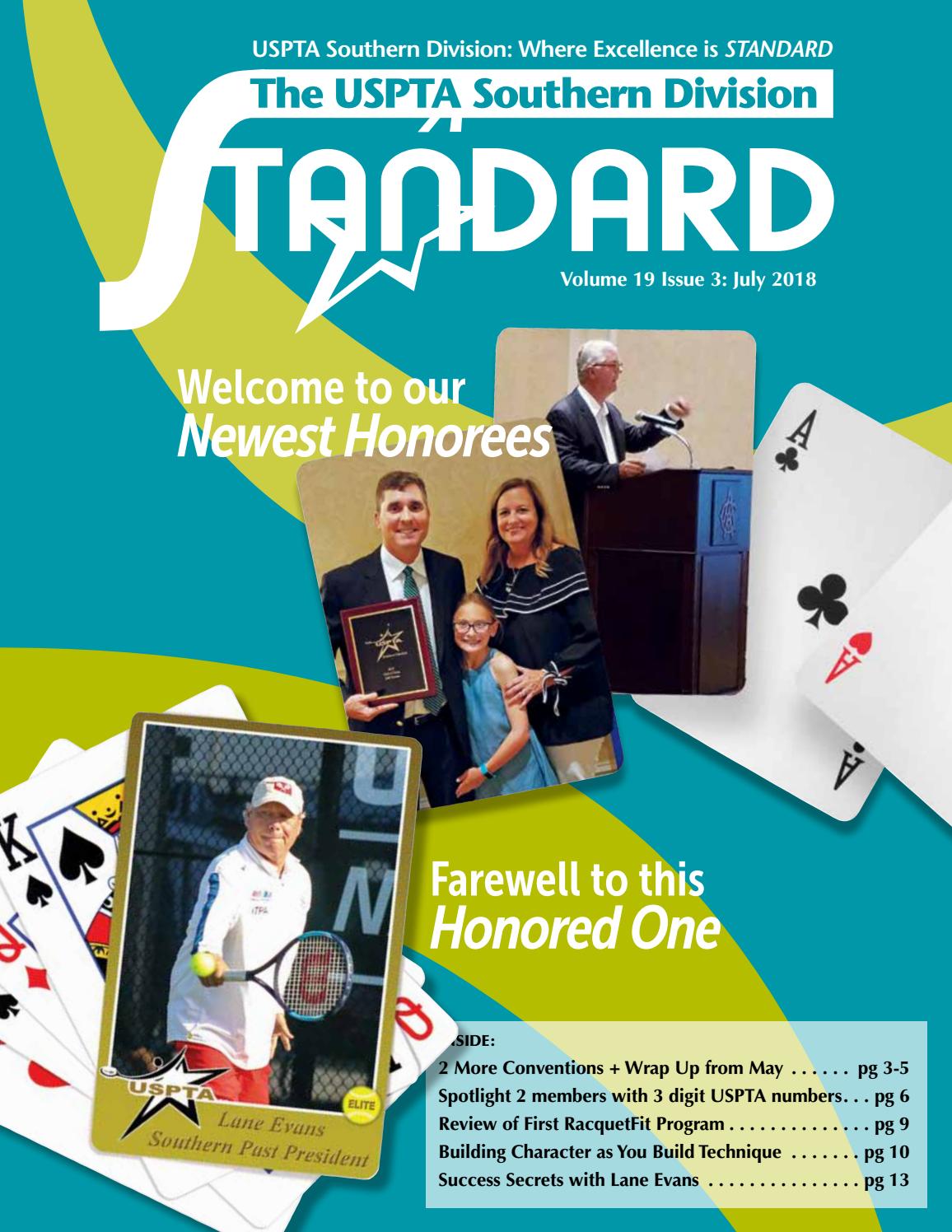 USPTA Southern Newsletter July 2018 by USPTA Southern - Issuu