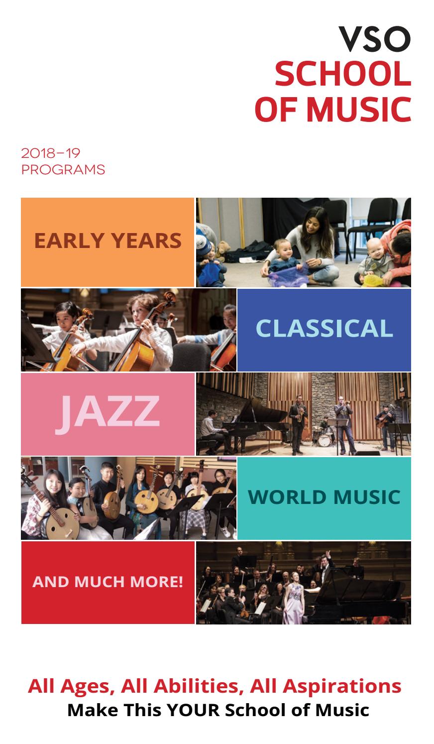 VSO School of Music: 2018-19 Programs by VSO School of Music - Issuu