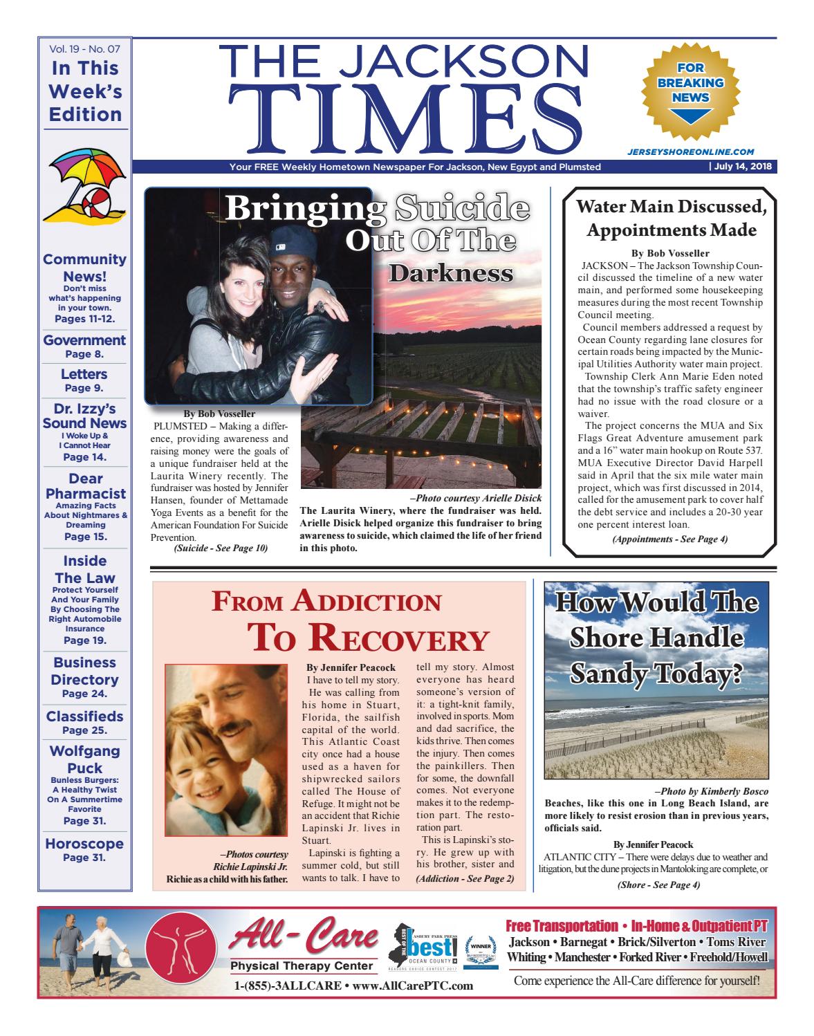 2018-07-14 - The Jackson Times by Jersey Shore Online - Issuu