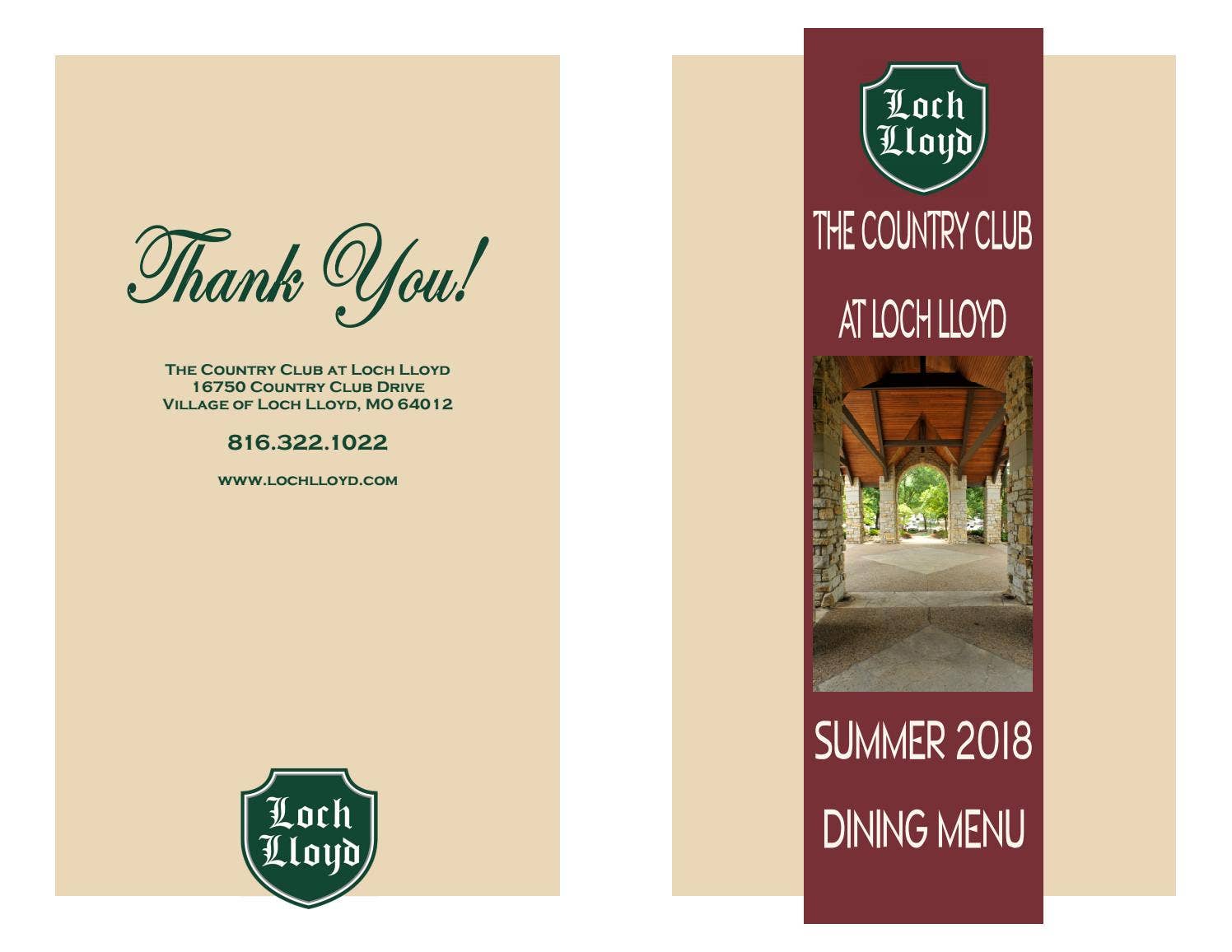 2018 Summer Dining Menu by Loch Lloyd Country Club - Issuu