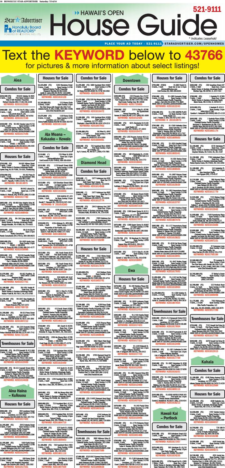 Open house guide 071518 by Oahu Publications, Inc - Issuu