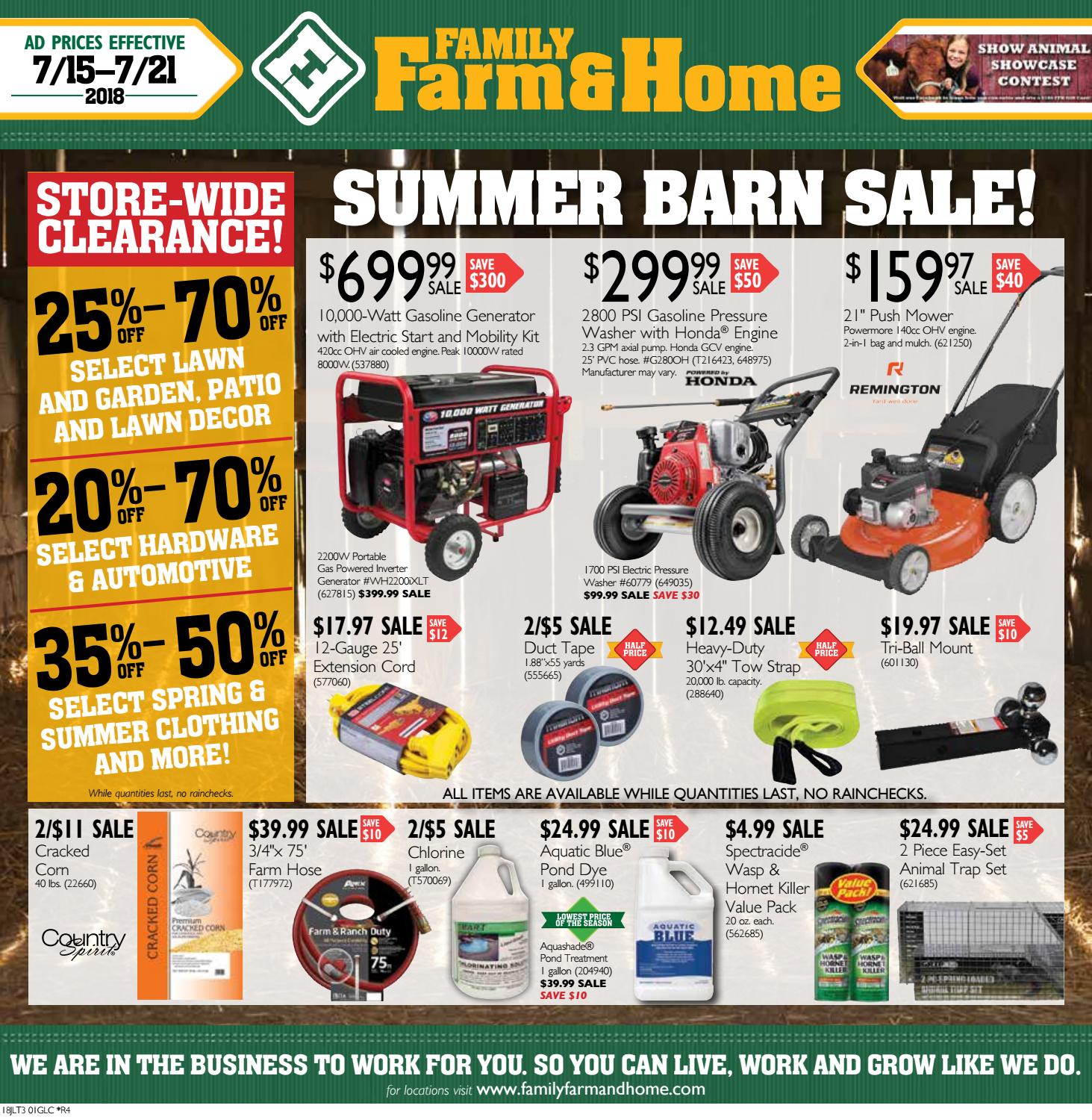 Archived, Inactive Ad: Family Farm & Home 18JLT3 Ad (Effective July 15 ...